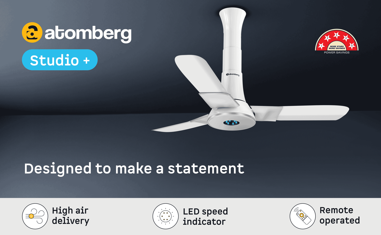 Buy Atomberg Studio Plus Fan Online With A Fixed Warranty
