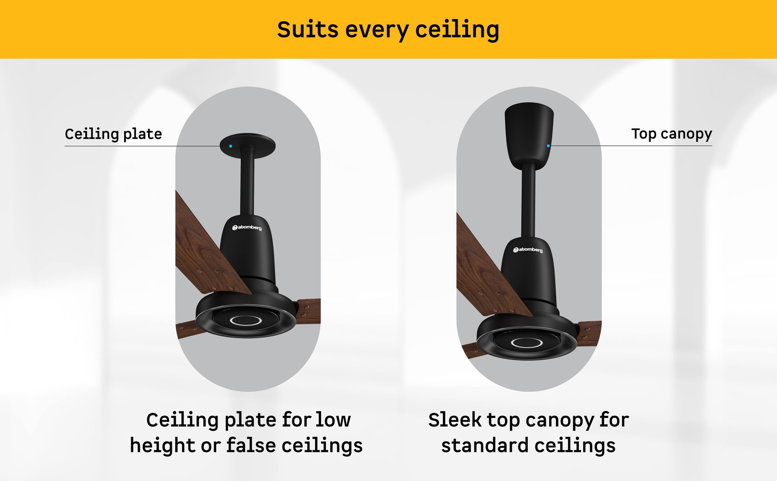 Atomberg Studio Nexus 1200mm BLDC Motor 5 Star Rated Sleek Ceiling Fans