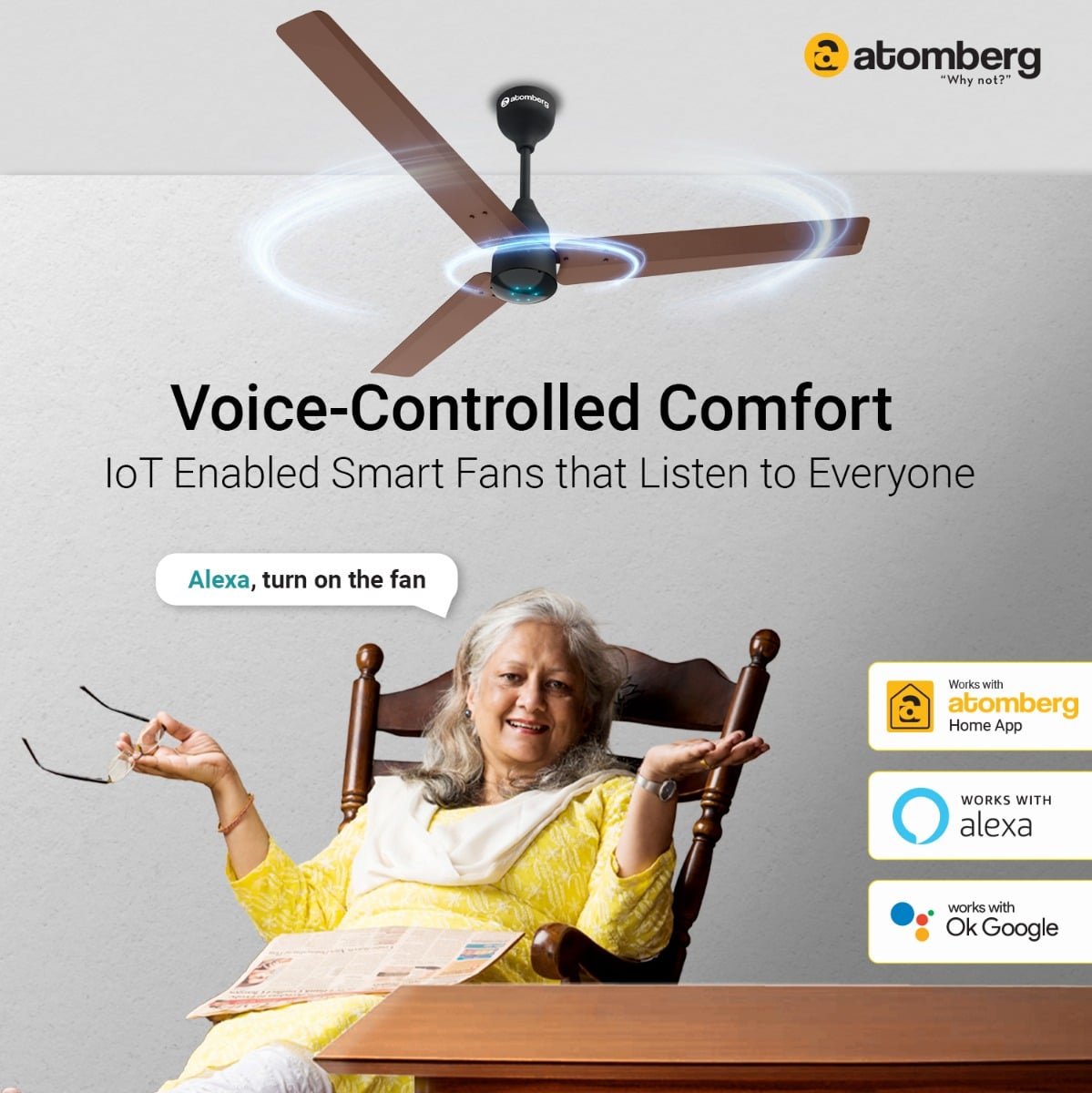 Buy Atomberg Renesa Smart Ceiling Fan with Remote Online