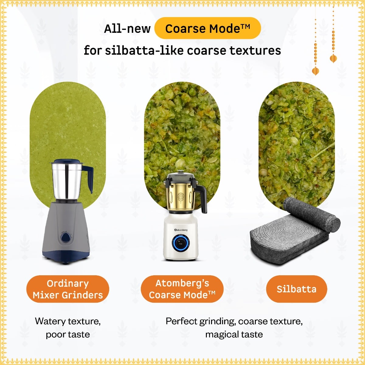 Atomberg Zenova Mixer Grinder with Unique Coarse Mode | Advanced Safety ...