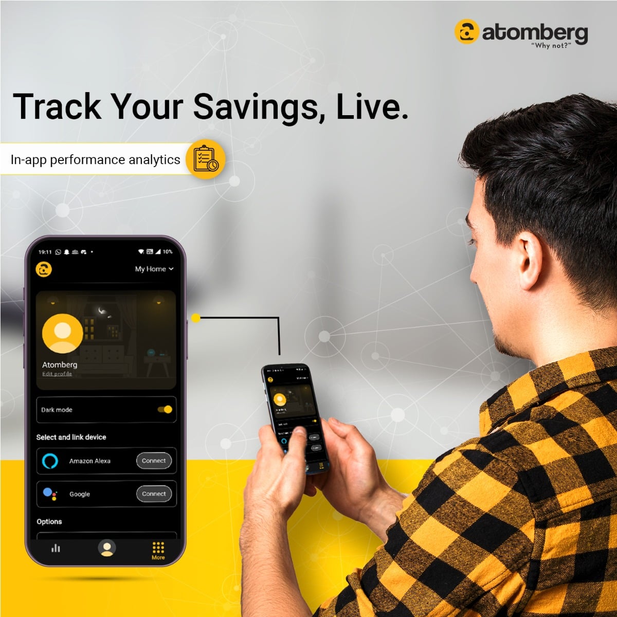 Atomberg Renesa Smart Energy Efficient Ceiling Fan with BLDC Motor and ...